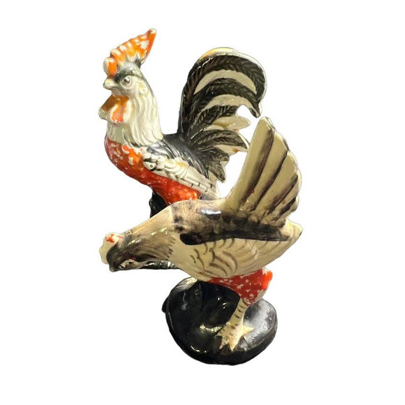 Vintage | Accents | Set Of 2 Vintage Japan Handpainted Rooster Hen Made ...